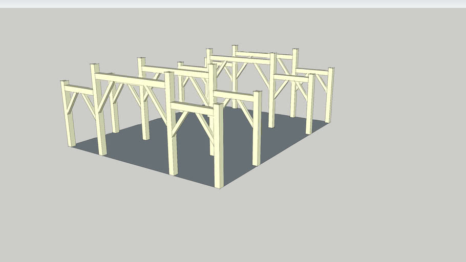Drawing a Timber Frame in SketchUp (Part 1) | 3D Warehouse