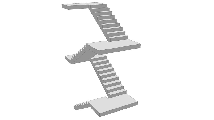 Scissor Stairs DC | 3D Warehouse