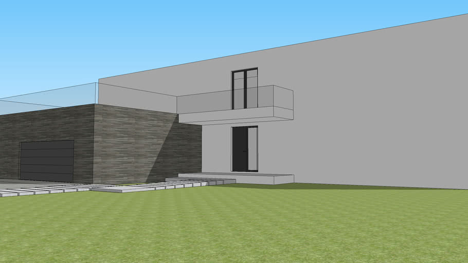 Three-sided open house | 3D Warehouse