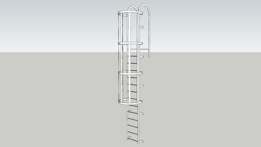 Tubular ladder High poly | 3D Warehouse