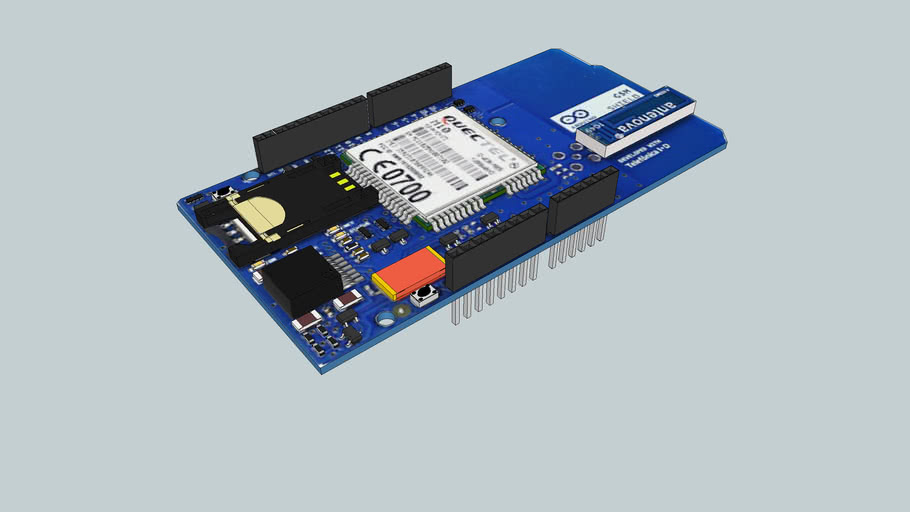 Arduino GSM Shield | 3D Warehouse