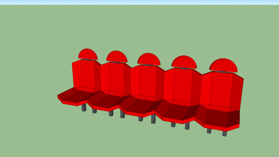 Detailed Stadium Seats | 3D Warehouse