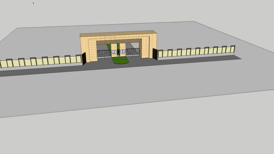 ENTRANCE GATE FOR COLLEGE | 3D Warehouse