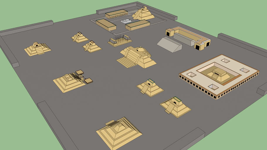 aztec city (temples and major buildings) | 3D Warehouse