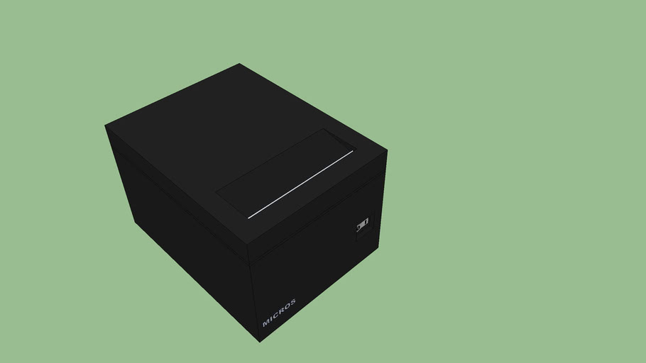 Micros POS Printer | 3D Warehouse