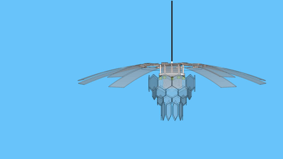 chandelier fancy fan | 3D Warehouse