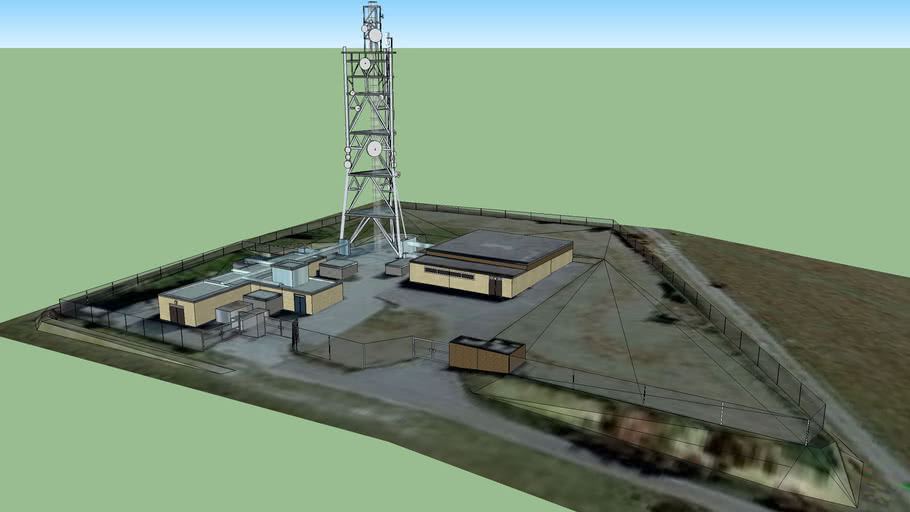 Butser Hill Radio Mast & Telecoms Station | 3D Warehouse