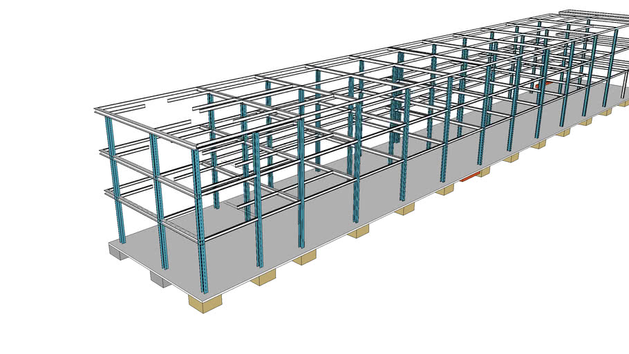 3D- Steel Building | 3D Warehouse