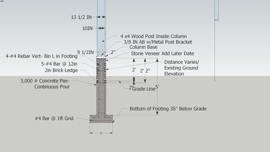 Wrap Around Porch Foundation Detail | 3D Warehouse