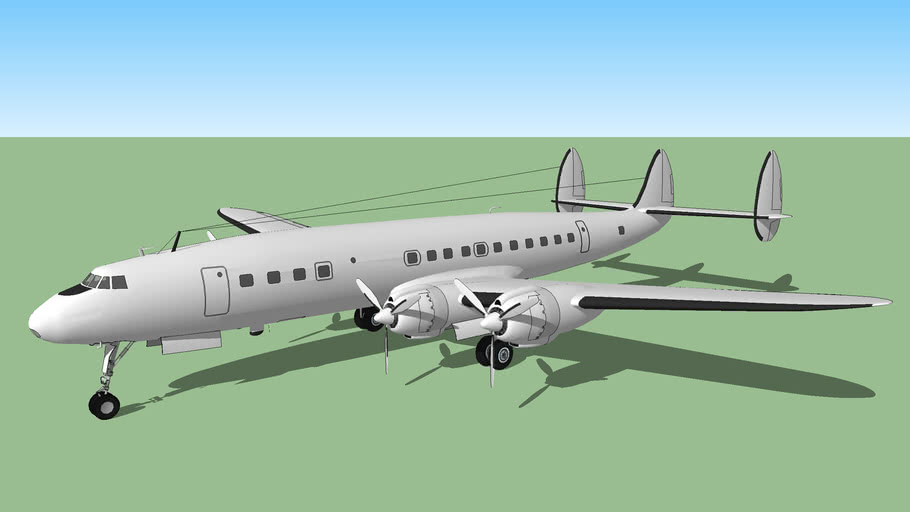 Template - Lockheed L-1049 Super Constellation | 3D Warehouse