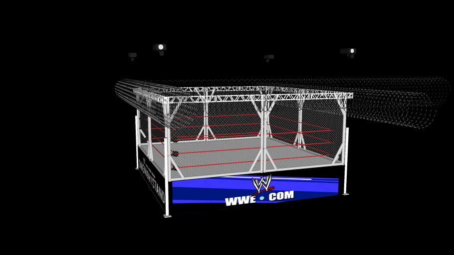 barbed wire steel cage | 3D Warehouse