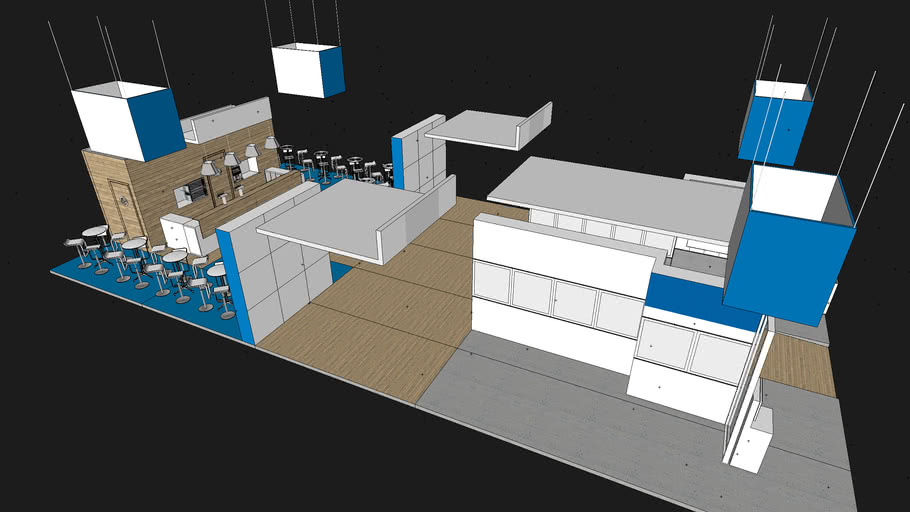 Medium exhibition stand design | 3D Warehouse