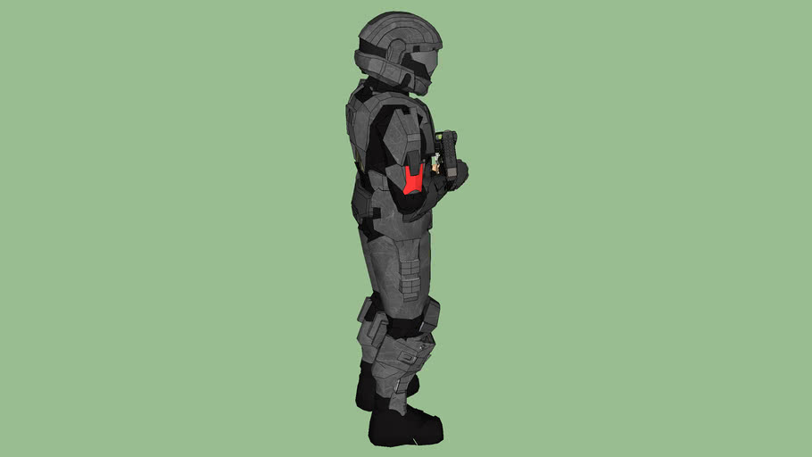ODST with sniper | 3D Warehouse