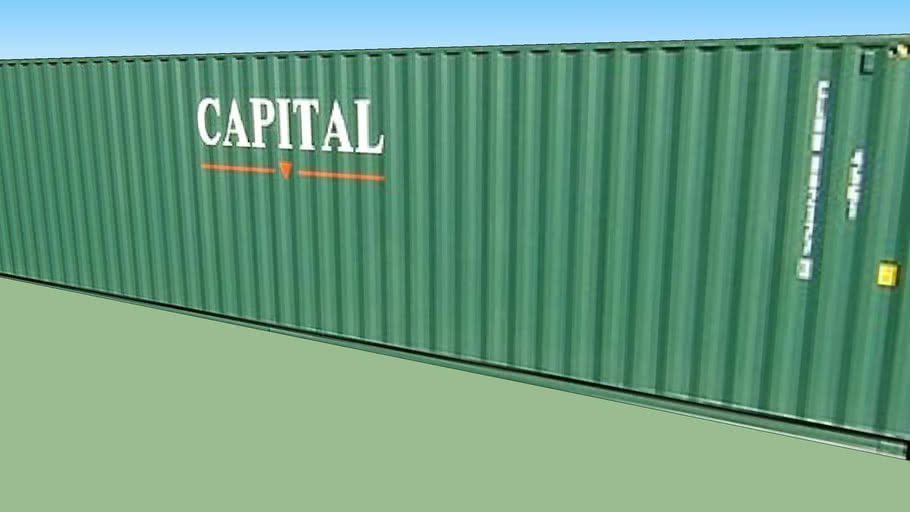 Capital Container ''40''With Doors Open | 3D Warehouse