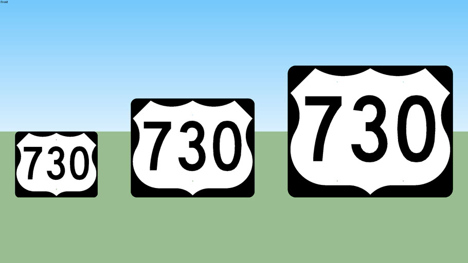U.S. 730 Sign | 3D Warehouse