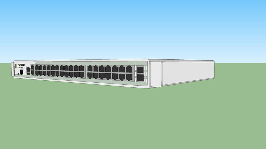 Fortinet FortiGate firewall appliance (model 200D) | 3D Warehouse