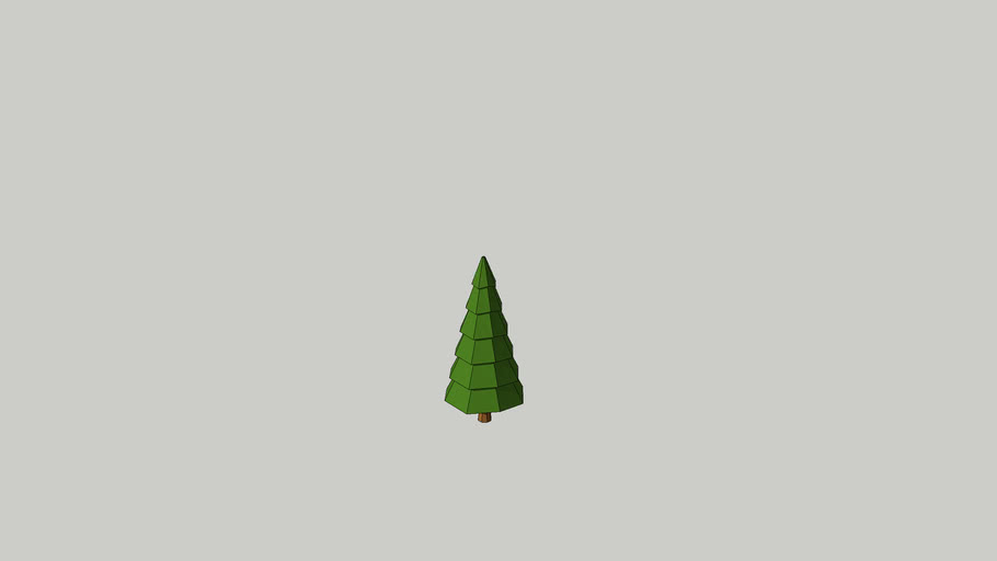 low poly tree - summer | 3D Warehouse