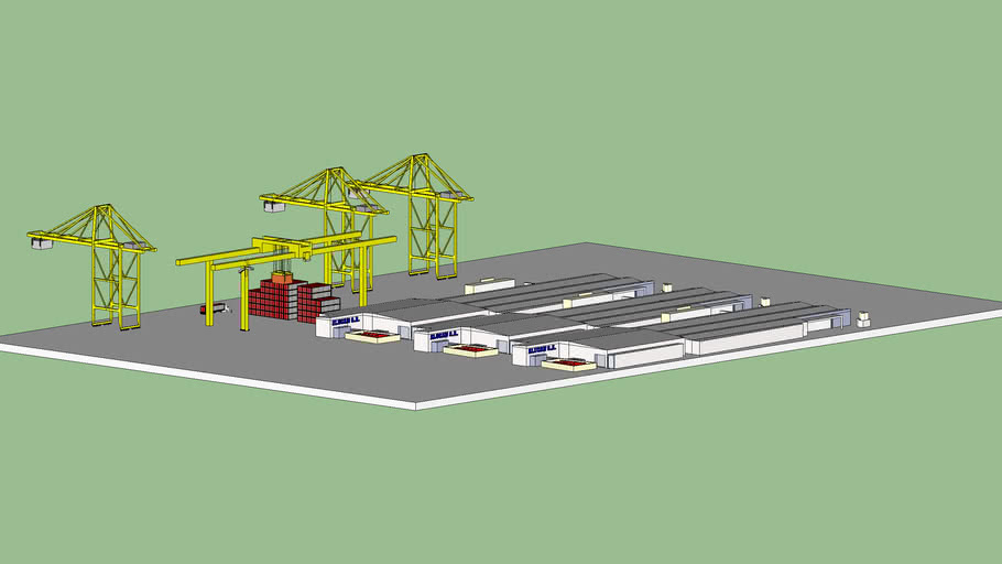 CONTAINER TERMINAL | 3D Warehouse