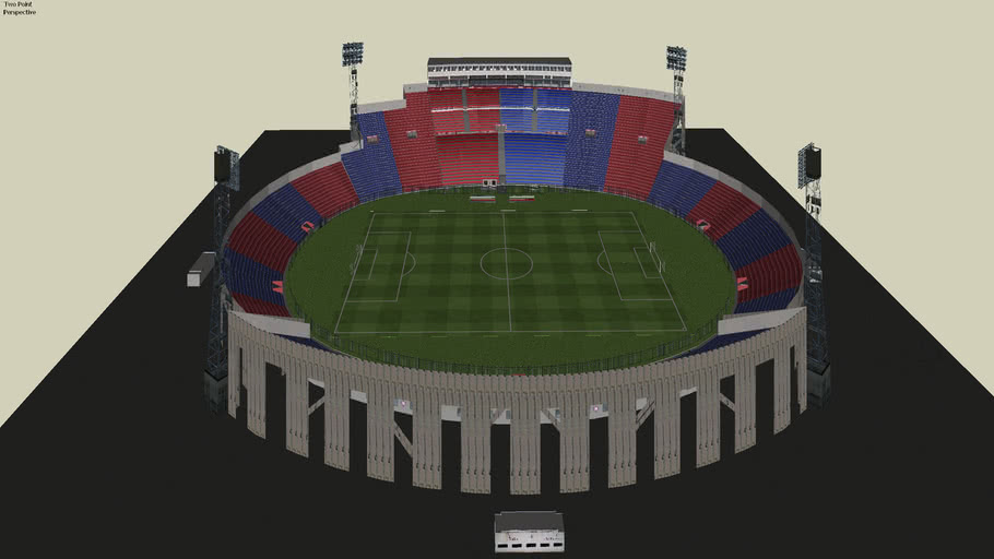 ESTADIO GENERAL PABLO ROJAS | 3D Warehouse