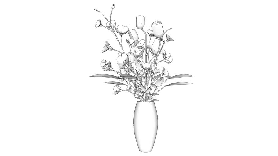 flower on vase.skp | 3D Warehouse