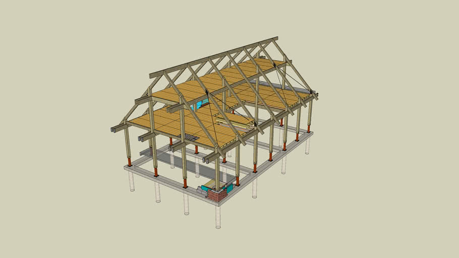 timberframed construction details | 3D Warehouse