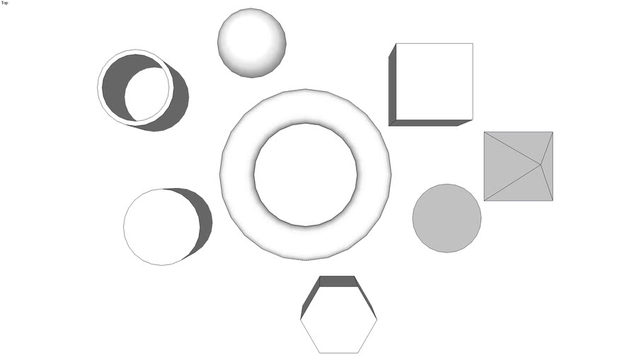 Shapes Drawn Using the Rubys Script | 3D Warehouse