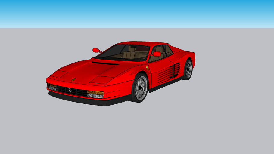 Ferrari Testarossa (Road) | 3D Warehouse