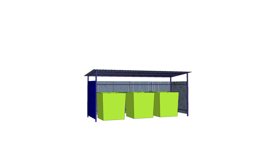 КОНТЕЙНЕРНАЯ ПЛОЩАДКА ДЛЯ МУСОРА garbage container | 3D Warehouse