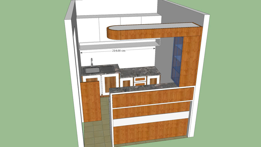 Kitchen with Bar | 3D Warehouse