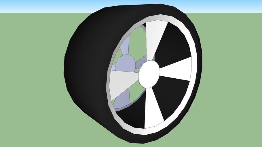 low poly wheel | 3D Warehouse