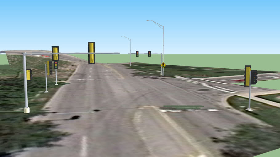 Scott Street and Higgins Road Mast Arm Traffic Signals | 3D Warehouse