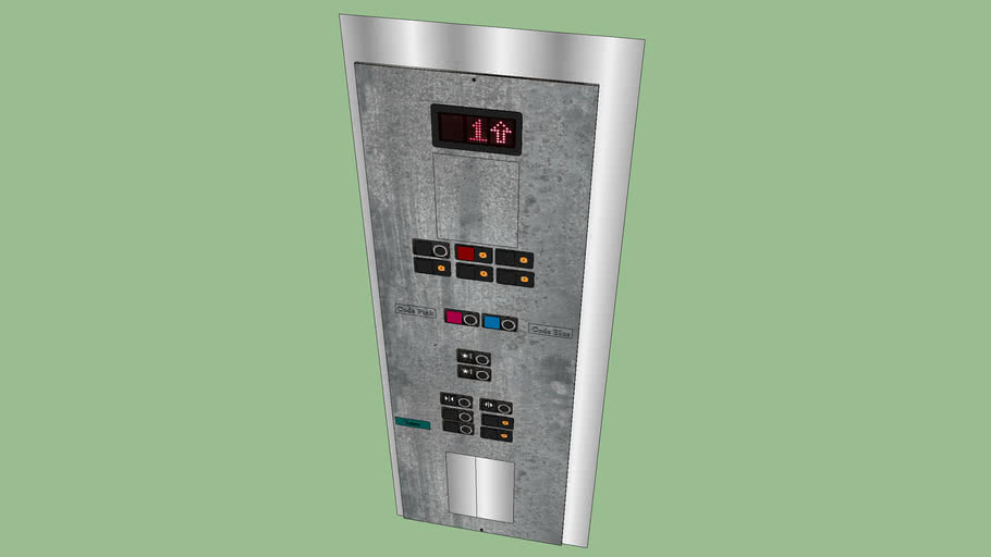 Elevator panel : US | 3D Warehouse