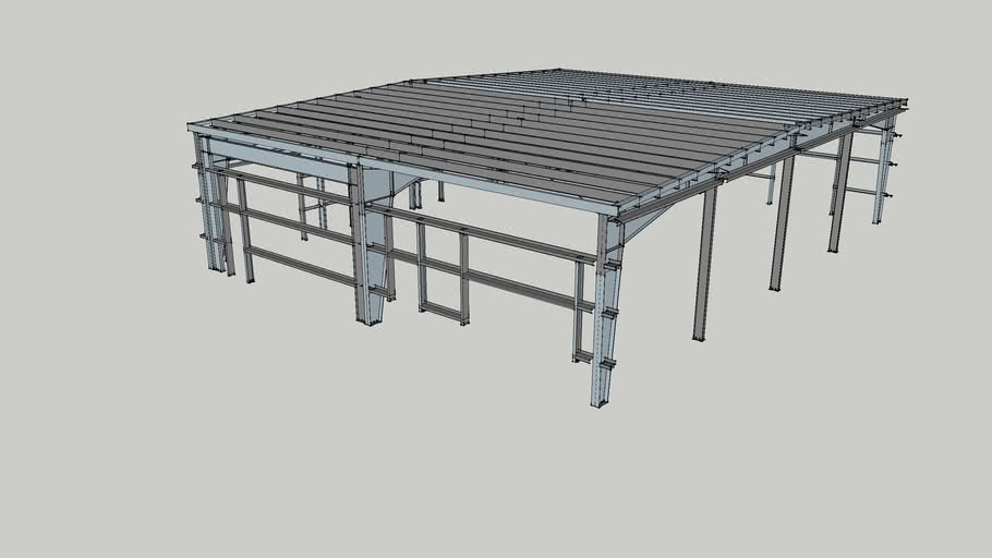 Steel building frame | 3D Warehouse