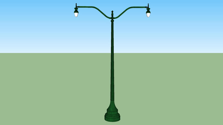 double lamppost | 3D Warehouse