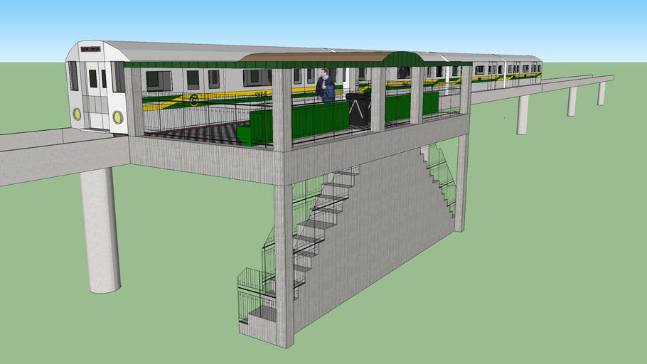 Detroit People Mover/L-Train | 3D Warehouse
