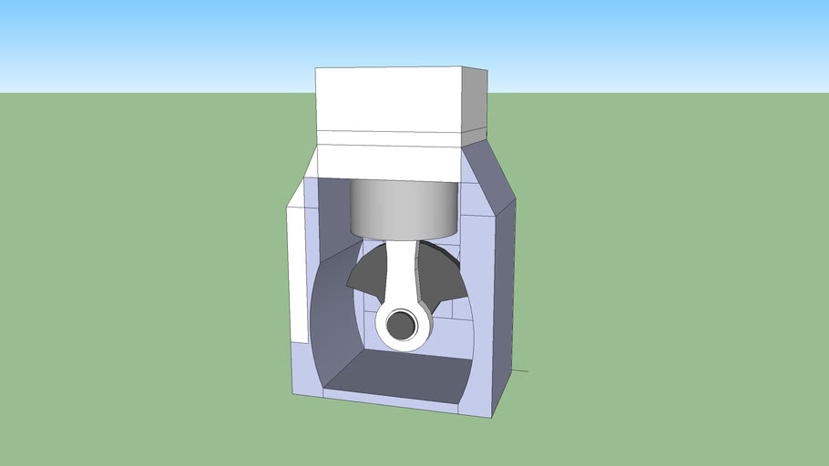 18 cc 2 stroke engine | 3D Warehouse