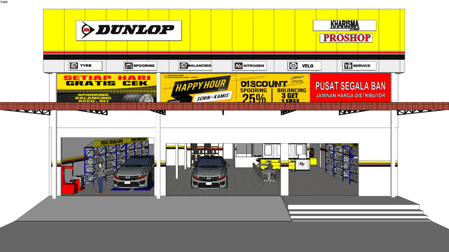 Dunlop shop Design | 3D Warehouse