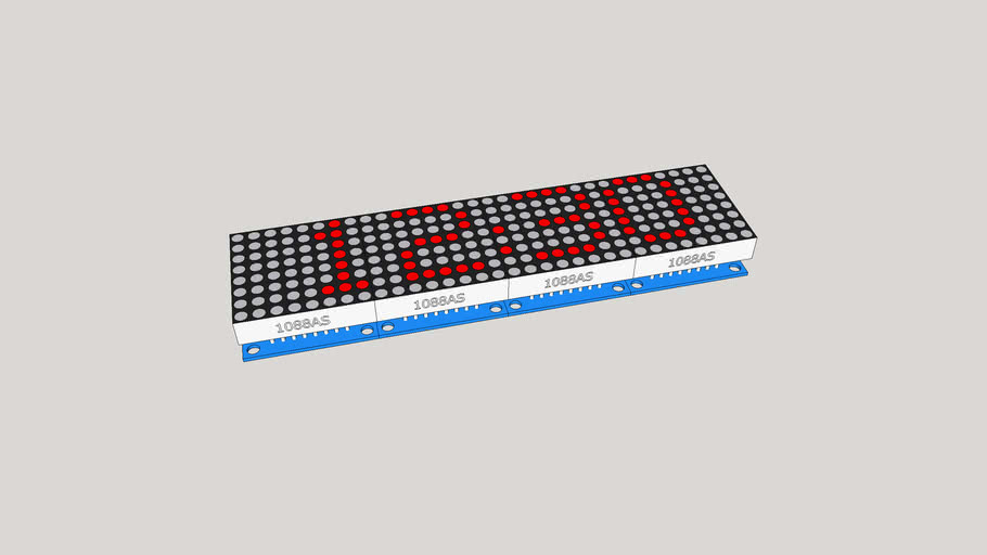 LED Matrix 8x32 Max7219 | 3D Warehouse