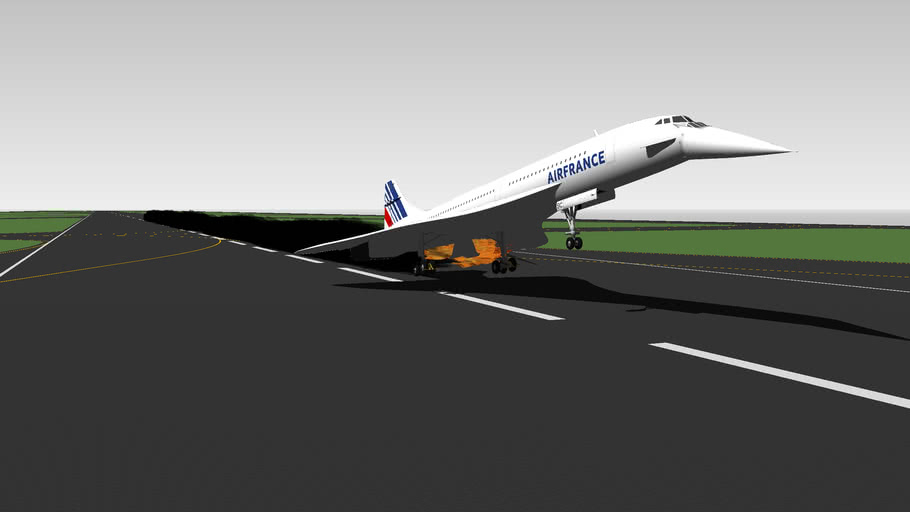 Air France BAC Concord Flight 4590 F-BTSC] | 3D Warehouse