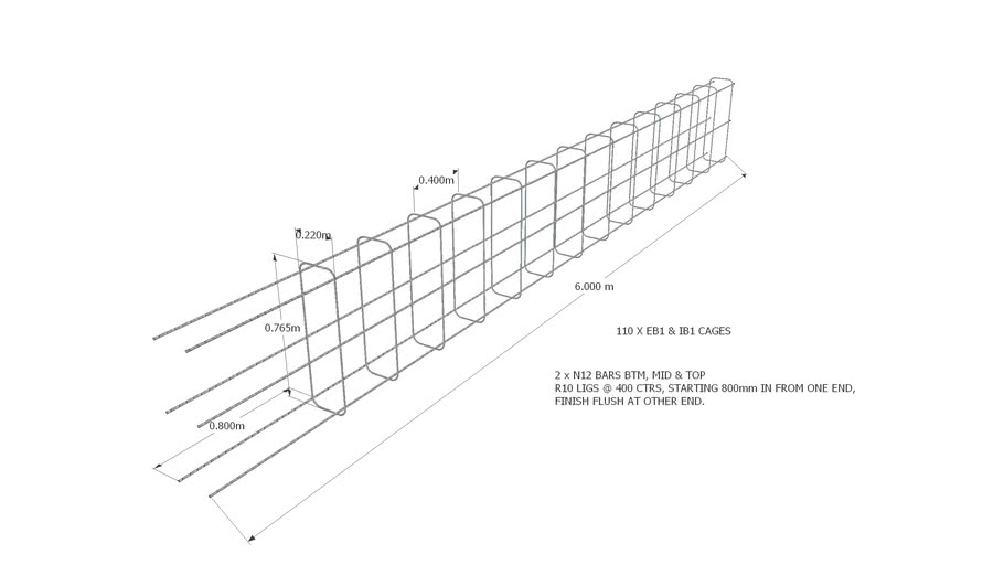 Prefabricated Reo Cage | 3D Warehouse
