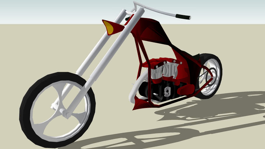 Custom Chopper 'Face 2 Face' | 3D Warehouse