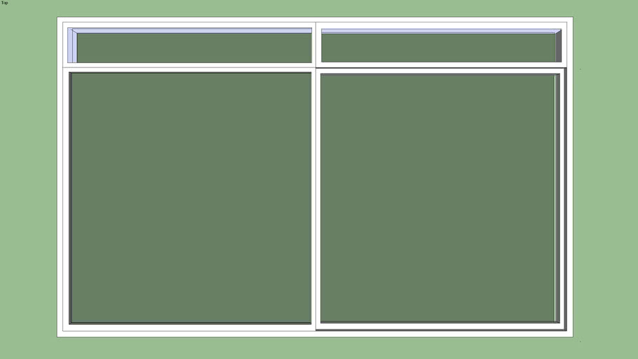 Windows 2 Panel Sliding | 3D Warehouse