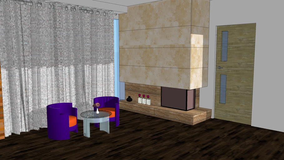 Modern fireplace | 3D Warehouse
