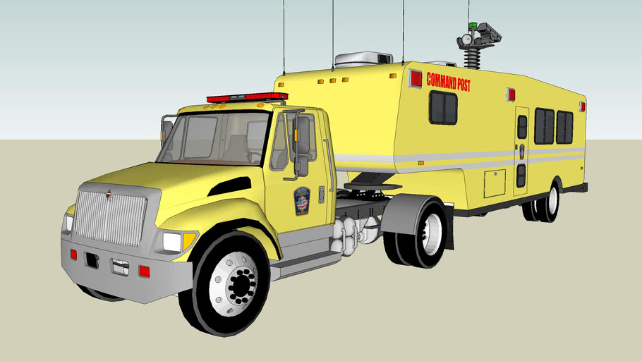 COMMAND POST Fire Rescue Truck !! | 3D Warehouse
