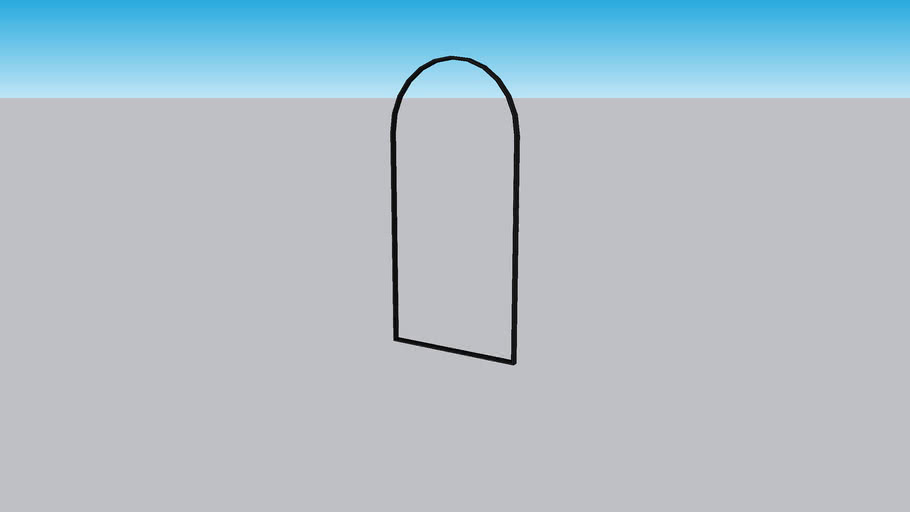 Plain Arched Window | 3D Warehouse