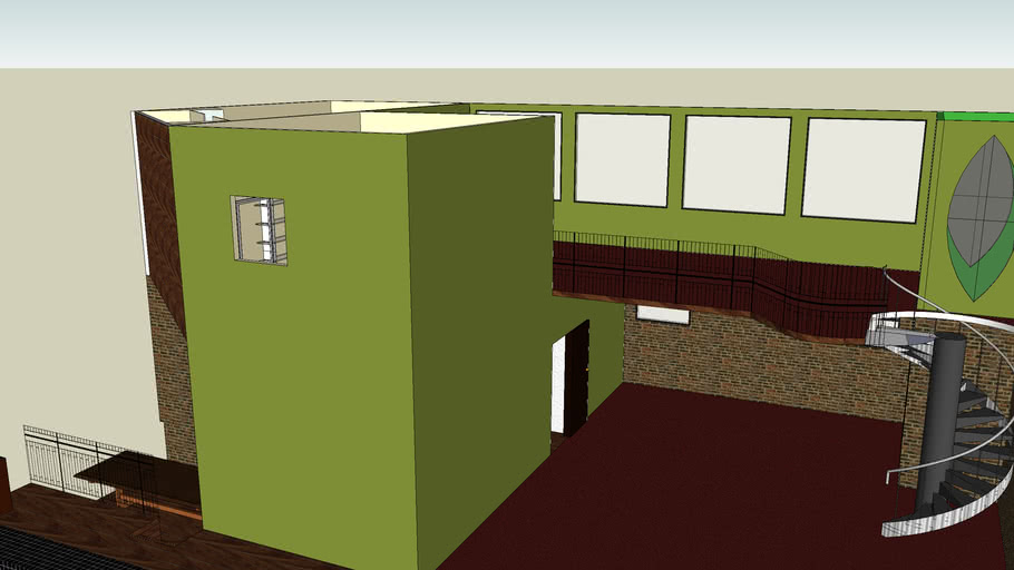 apartment complex, unit 2 upstairs | 3D Warehouse