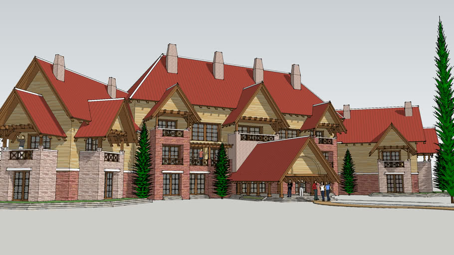 ALPINE SKI RESORT LODGE | 3D Warehouse