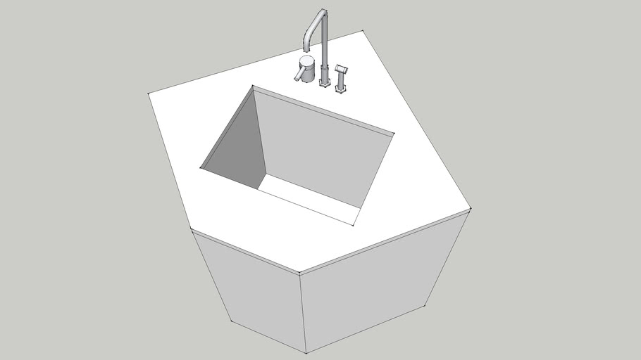 Corner Sink_4 | 3D Warehouse