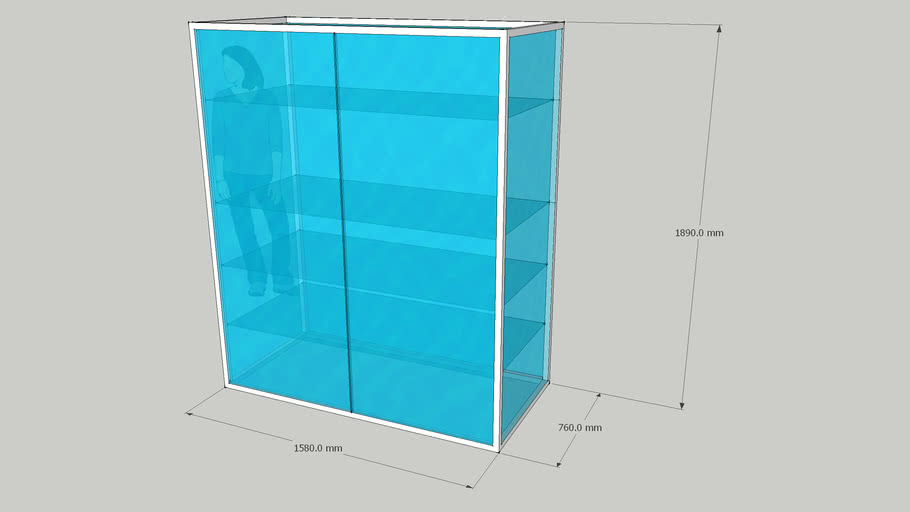 Glass display case | 3D Warehouse