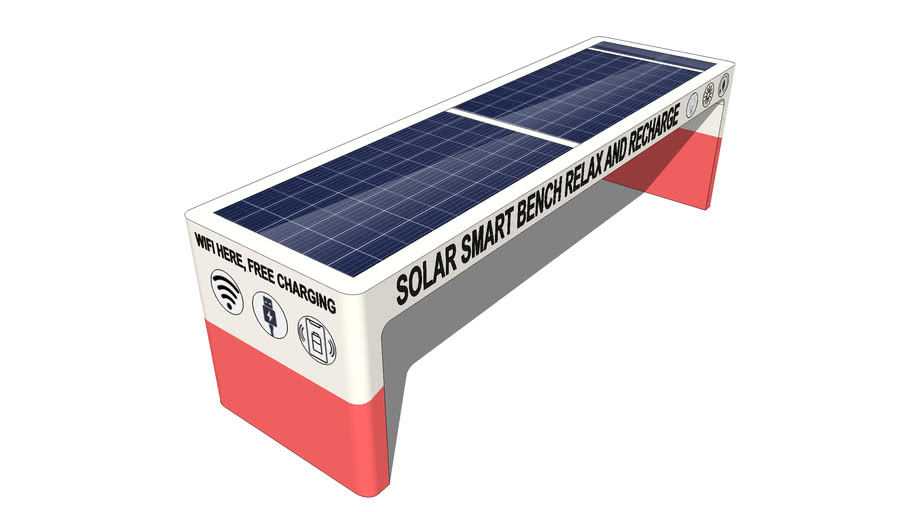 Solar Smart Bench | 3D Warehouse
